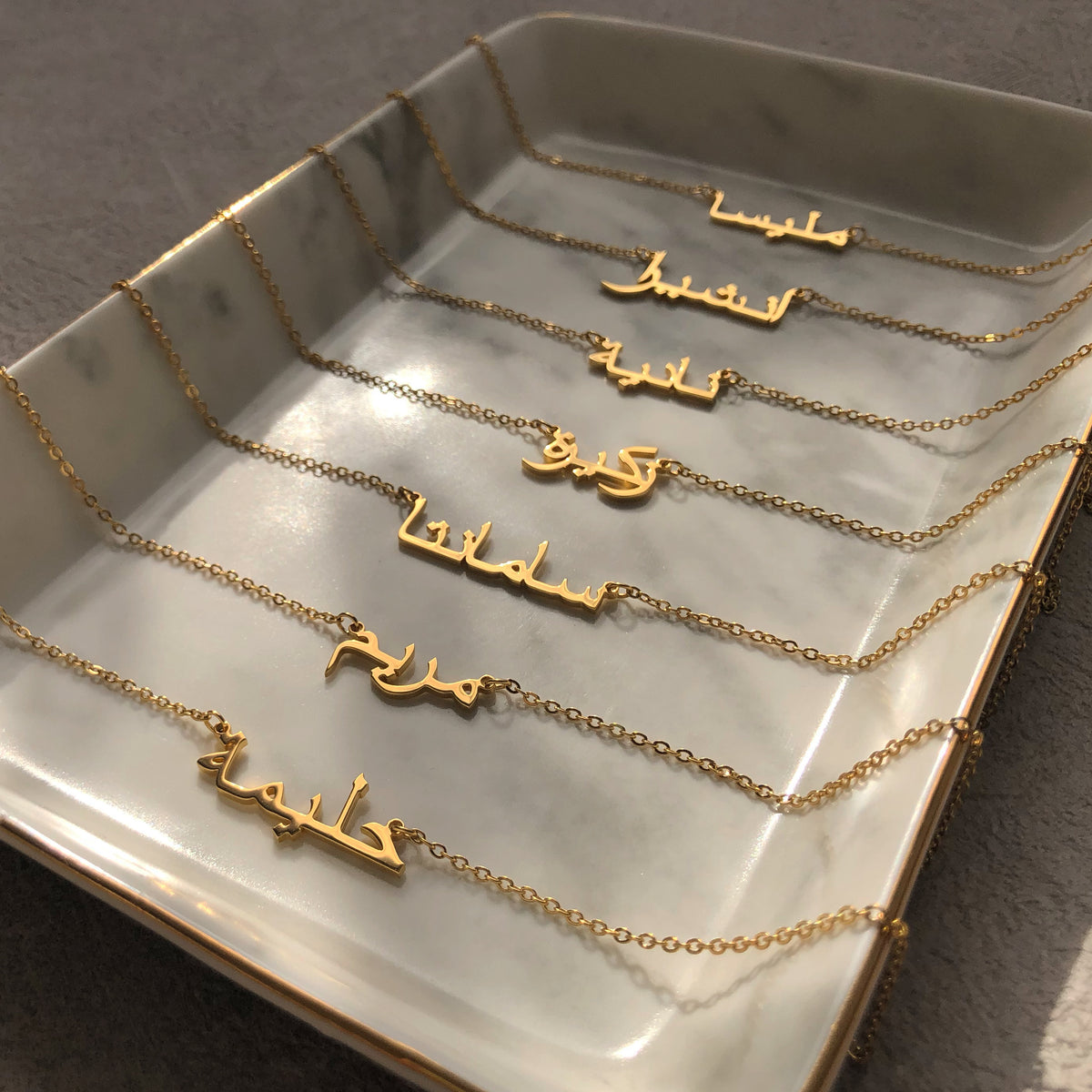 Personalised Arabic Name Necklace – Parisa London